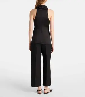 Victoria Beckham Draped Jersey Top