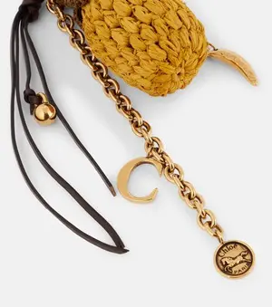 Chloé Raffia-trimmed Bag Charm