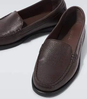 SAMAN AMEL City Leather Loafers - Brown