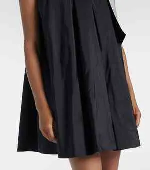 Max Mara Pleated Minidress - Black