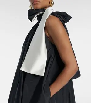 Max Mara Pleated Minidress - Black