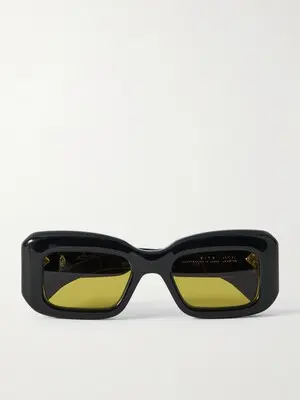 JACQUES MARIE MAGE Vito Square-frame Sunglasses - Black