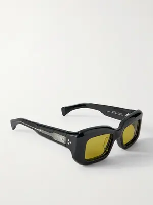 JACQUES MARIE MAGE Vito Square-frame Sunglasses - Black