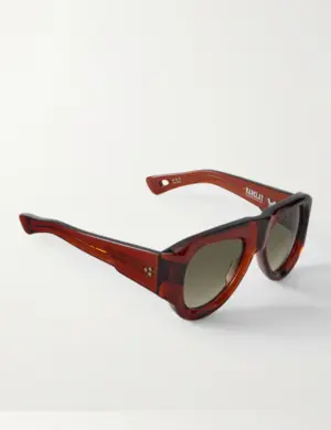 JACQUES MARIE MAGE Barclay Aviator Sunglasses - Brown