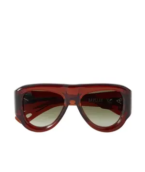 JACQUES MARIE MAGE Barclay Aviator Sunglasses - Brown