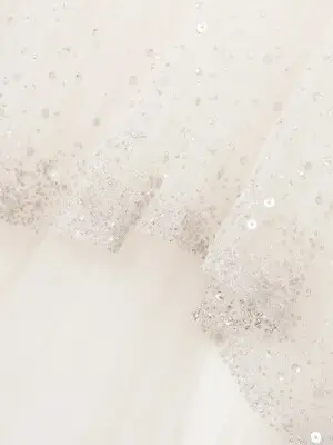 CLIO PEPPIATT Tiered Embellished Tulle Veil