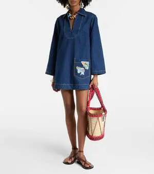 ALEMAIS Speedy Denim Mini Dress