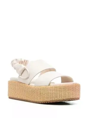 BLAUER. 50mm Round-toe Platform Sandals