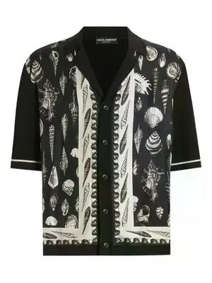 Dolce & Gabbana Silk-blend Hawaii Shirt - Black