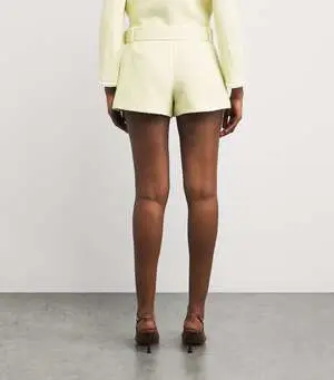 SELF-PORTRAIT Bouclé Belted Skort