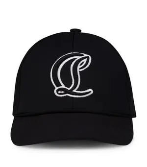 CHRISTIAN LOUBOUTIN Mooncrest Baseball Cap - Black