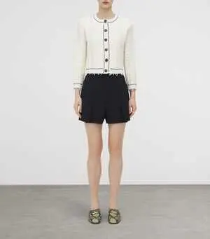 Alexander McQueen Textured Frayed Cardigan