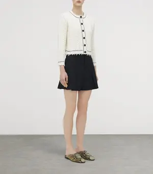 Alexander McQueen Textured Frayed Cardigan