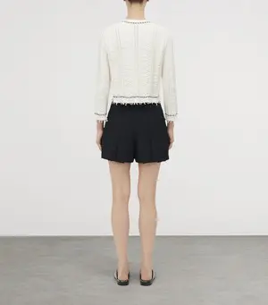 Alexander McQueen Textured Frayed Cardigan