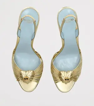 Valentino Garavani Leather Royal Slingback Heels