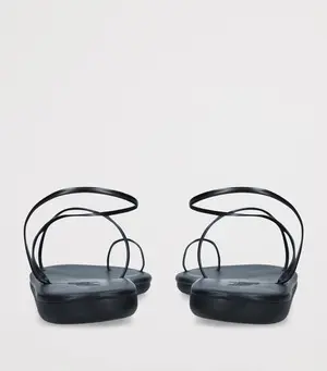 ANCIENT GREEK SANDALS Leather Kansiz Sandals - Black