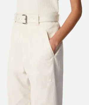Bottega Veneta Cotton Twill Belted Pants