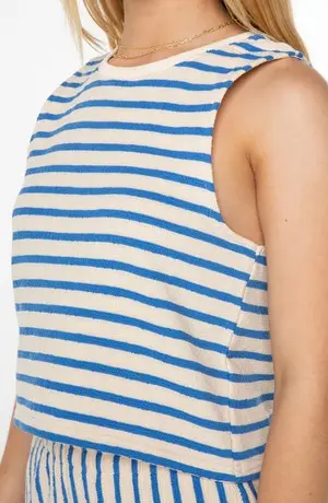 Roxy Java Stripe Cotton Terry Tank