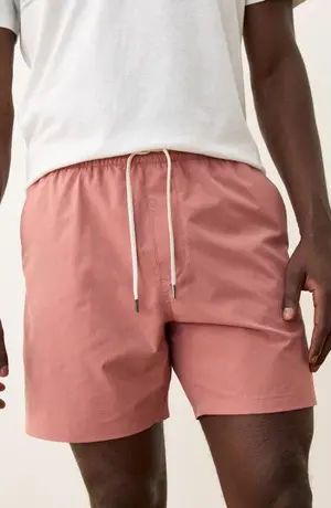 Marine Layer Lined Sport And Swim Trunks - Withered Rose