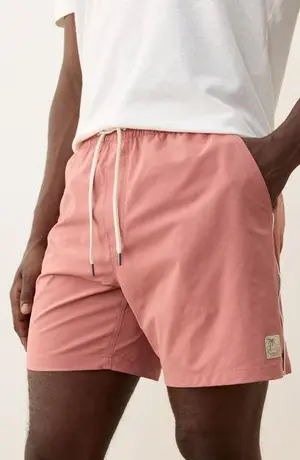 Marine Layer Lined Sport And Swim Trunks - Withered Rose