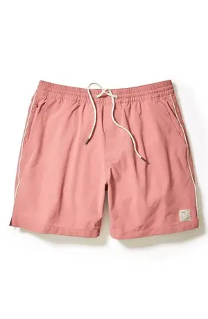 Marine Layer Lined Sport And Swim Trunks - Withered Rose