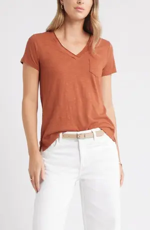Caslon V Neck T-shirts For Women