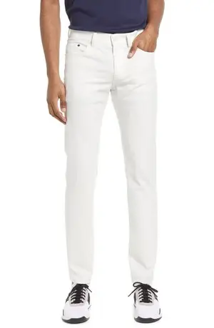 BOSS Delaware Slim-fit Five-pocket Trousers - Almond