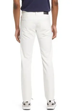 BOSS Delaware Slim-fit Five-pocket Trousers - Almond