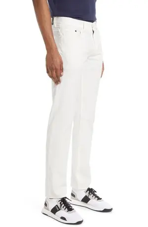 BOSS Delaware Slim-fit Five-pocket Trousers - Almond