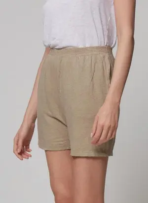 Majestic Filatures Linen Stretch Pull-on Shorts