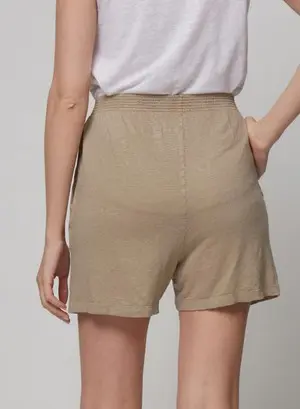 Majestic Filatures Linen Stretch Pull-on Shorts