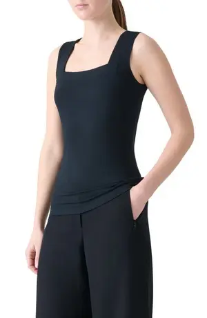 Akris Square Neck Stretch Modal Tank