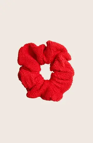 LIMEAPPLE Crinkle Hair Scrunchie 3-piece Set - Red Multi