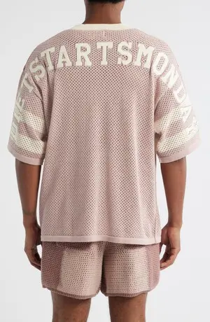 DIET STARTS MONDAY Knit Mesh Jersey