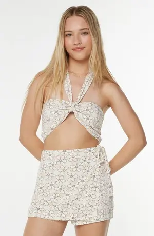 Roxy Cool Tropix Cropped Halter Tank