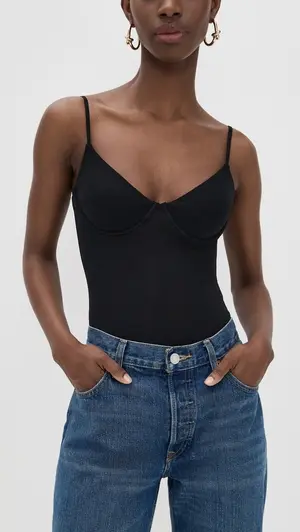 L'Agence Elowen Underwire Thong Bodysuit