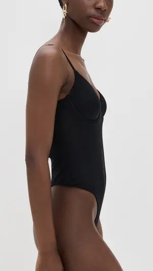 L'Agence Elowen Underwire Thong Bodysuit