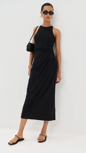 Another Tomorrow Sarong Tie Dress