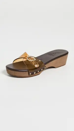 ANCIENT GREEK SANDALS Omonia Jelly Clogs - Caramel