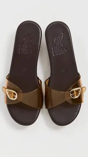 ANCIENT GREEK SANDALS Omonia Jelly Clogs - Caramel