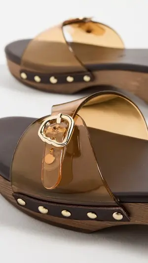 ANCIENT GREEK SANDALS Omonia Jelly Clogs - Caramel