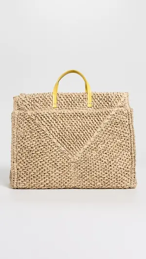 Clare V. Summer Simple Raffia Tote