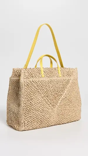 Clare V. Summer Simple Raffia Tote