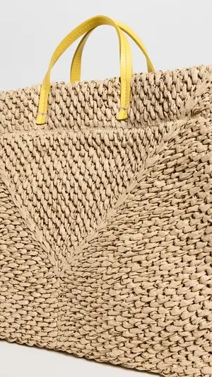 Clare V. Summer Simple Raffia Tote