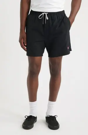 DARK SEAS Stretch Drawstring Shorts - Black