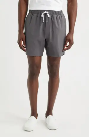 DARK SEAS Stretch Drawstring Shorts - Grey