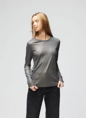 Majestic Filatures Metallic T-shirts For Women