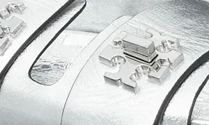 Tory Burch T Lock Sport Slide Sandal - Silver