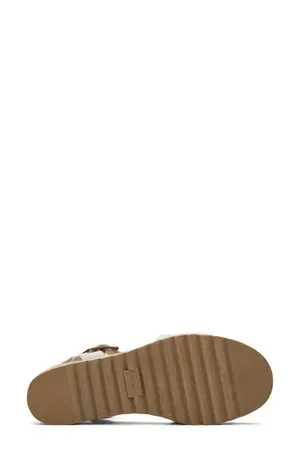 Toms Diana Platform Wedge Sandal - Natural Wide Width Yarn Dye