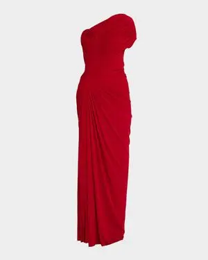 GAURAV GUPTA Sculpted One-shoulder Gown
